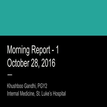 Morning report 1 october 28, 2016 | PPTX