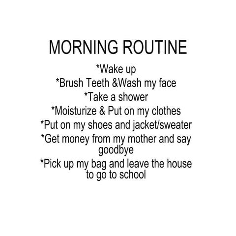 Morning Routine (Leilani) | PPT