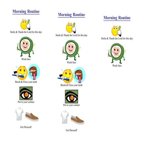 Morning routine sign | DOC