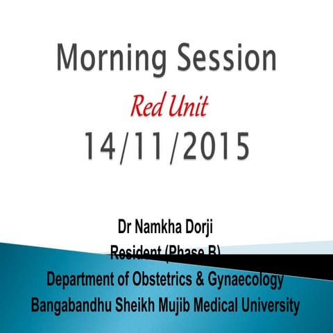 Morning session 14.11.15