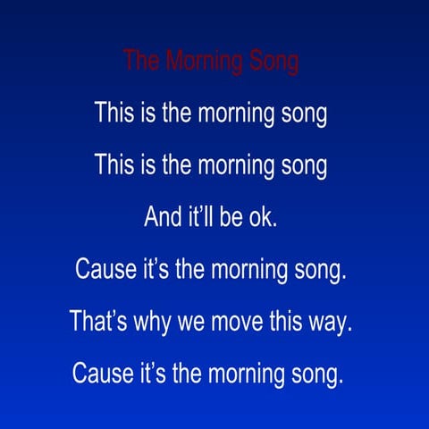 Morning Song | PPT