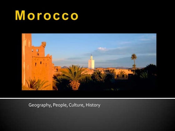 Moroccan food, tradion, and culturl | PPT
