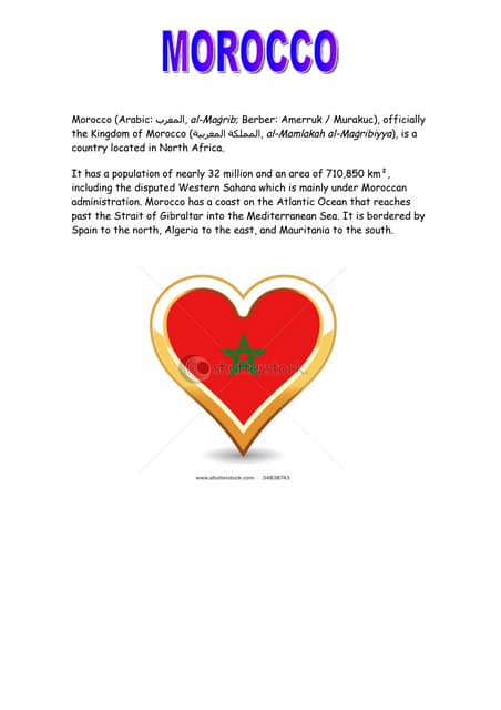 Morocco presentation | PPTX