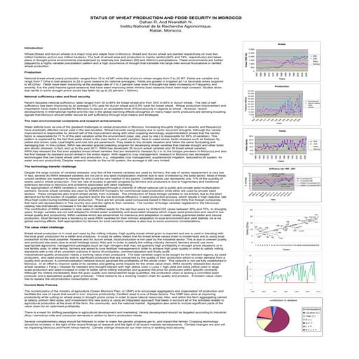 Status of wheat production and food security in Morocco | PDF