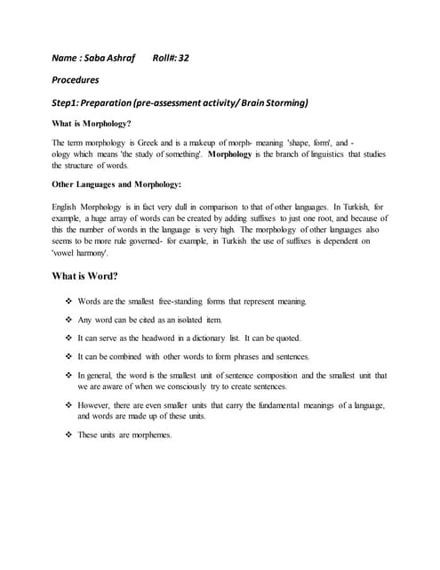 Presentation of tagmemic grammar | PPT