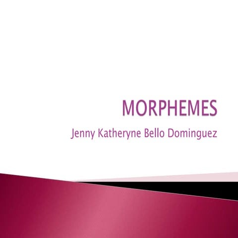 Morphemes | PPT