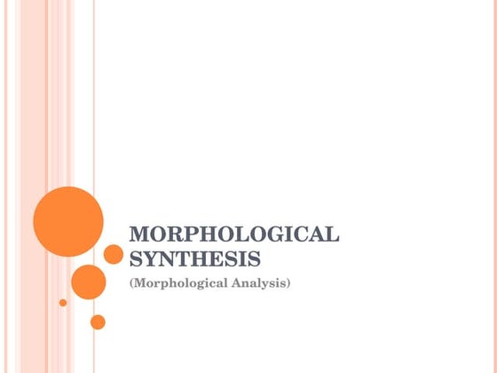 Morphological Analysis | PPT