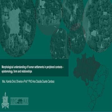 Morphological understanding of human settlements in peripheral contexts ...