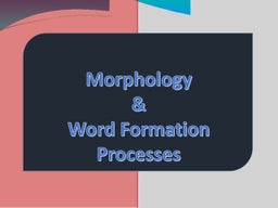Word formation process | PPT