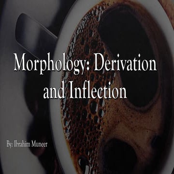 derivation and inflection | PDF