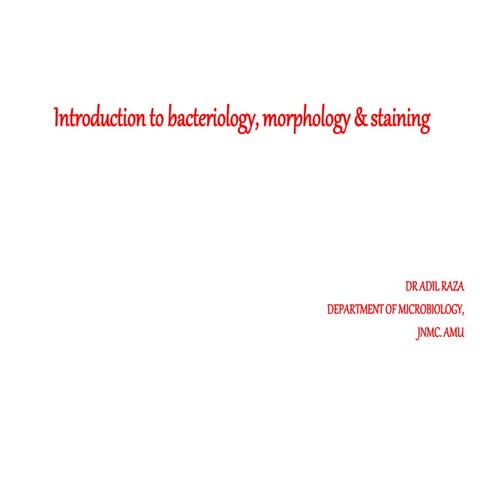 Introduction to Bacteriology | PDF