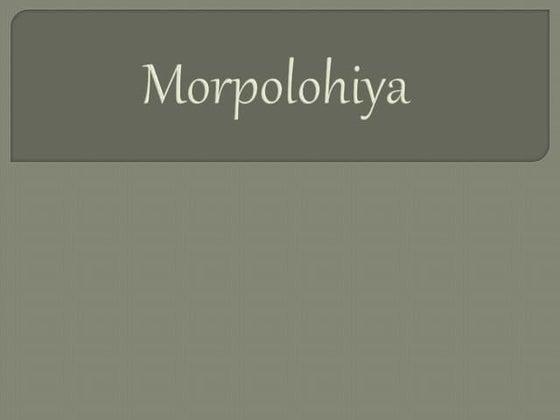 Morpema | PPTX