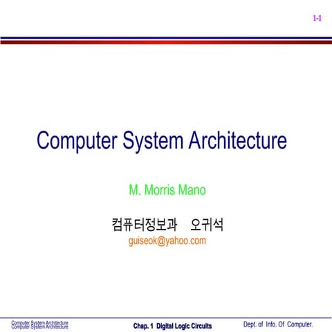 Morris-Mano_Chap-1 i.e. Introduction to computers | PPT