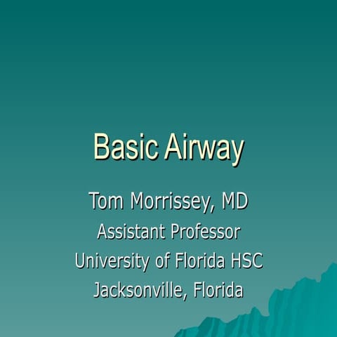 Morrissey Airway Positioning | PPT