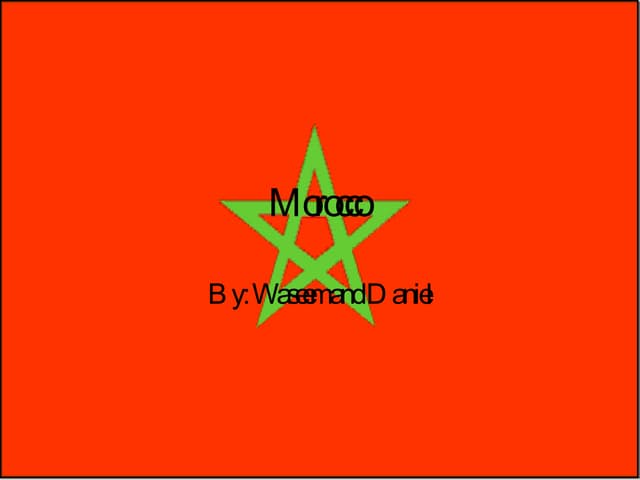 Morocco presentation | PPTX