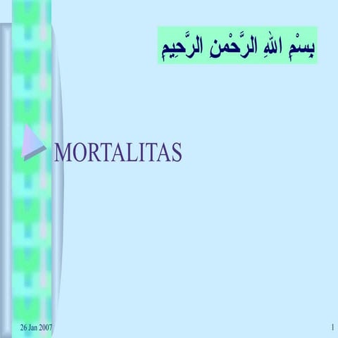 Mortalitas | PPT
