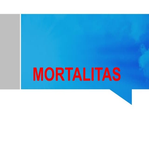 Konsep dasar mortalitas penduduk dan Mortalitas di Indonesia | PPT