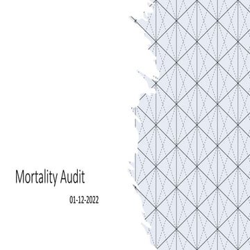 Mortality Audit.pptx