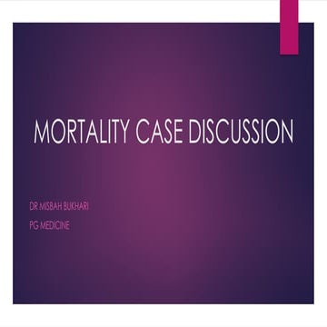 Mortality Case Pptx Of Mortality Reportb Pptx
