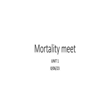 Mortality meet at igmc shimla whcih is held on weekly basis | PPT
