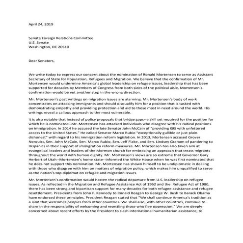 Letter to president donald trump | PDF