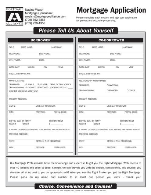 Tfs application form | DOC | Home Financing | Personal Debt