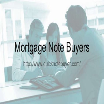 Mortgage Note Buyers | PPT