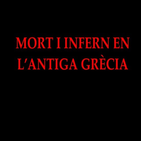 Mort i hades en l'antiga grècia | PPT