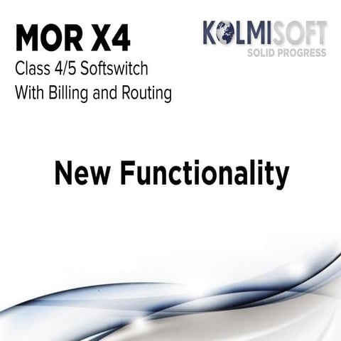 What's new in MOR X4? | PDF