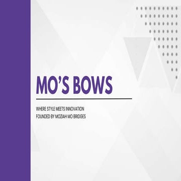 MO’S BOWS PRESENTATION MADE ON CANVA 2024 | PPT