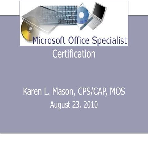 Mos Certification | PPS