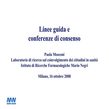 Le consensus conference | PDF