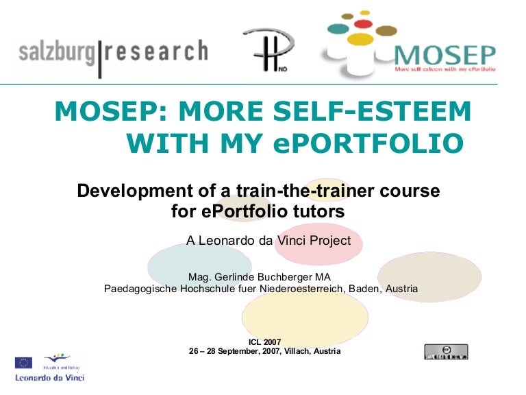 MOSEP-More Self-Esteem With My ePortfolio