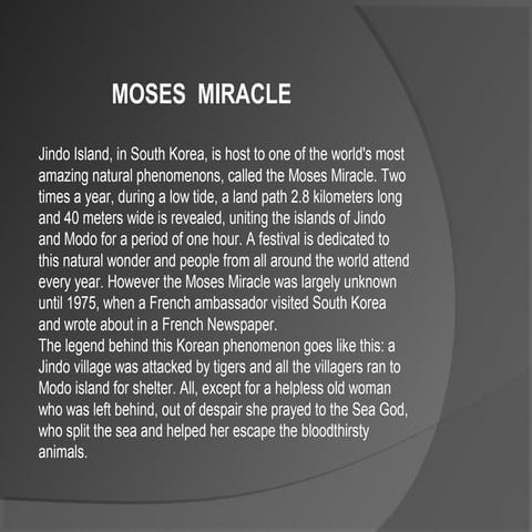 Moses miracle | PPS