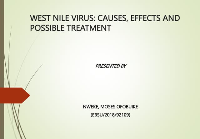 West nile virus | PPTX