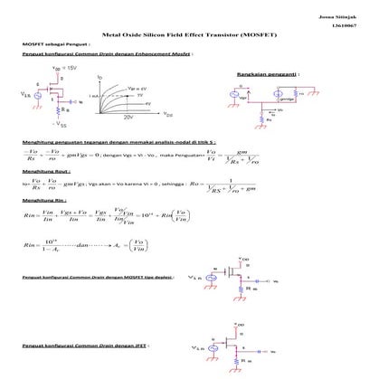 Mosfet | PDF