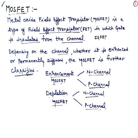 Definition of mosfet and also these Types | PPT