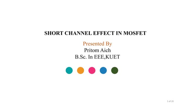 Short channel effects | PPTX