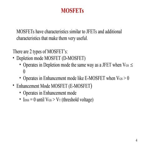 MOSFET_ in basic electronic engineering.ppt
