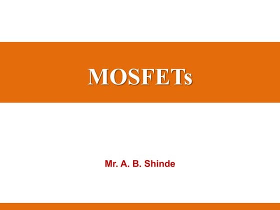 Ids Vs Vds Relation In Mosfet Vlsi Design Pptx