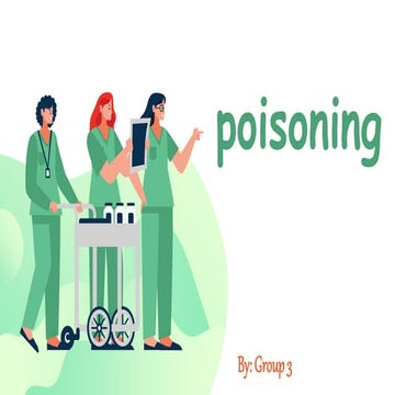 Symptoms of poison and their antidote | PPTX
