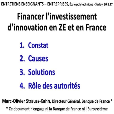 French competitiveness conference: Thierry Mayer's slides | PDF