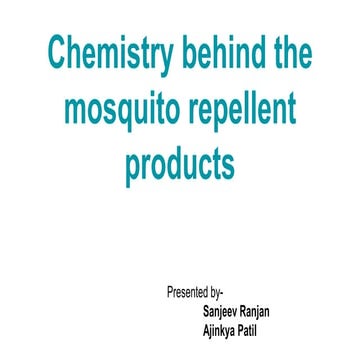 Mosquito repellent | PPTX