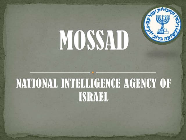 Mossad Training Manual