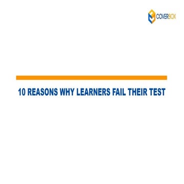 The Most Common Driving Test Failures | PPTX