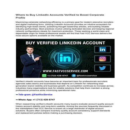 Where To Buy Aged LinkedIn Accounts Complete Guide DOCX