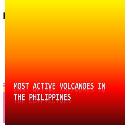 Most active volcanoes in the philippines pictures | PPTX