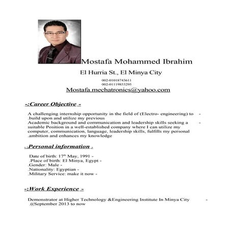 Mostafa m. ibrahim | DOC | Technology & Computing
