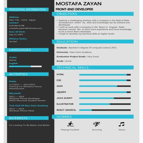 Mostafa zayan cv-front-end-developer-2019 | PDF