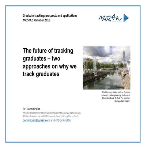 The future of tracking graduates – two approaches on why we track ...